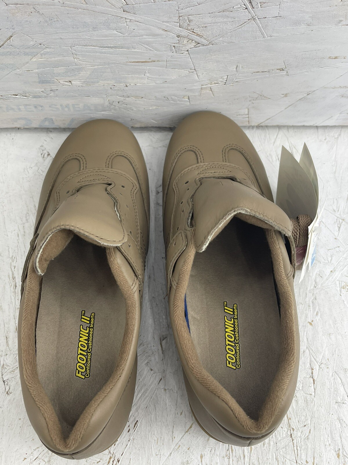 Footonic II Comfort Shoes Walkabout Walking Tan Leather Size 9C NWT | eBay