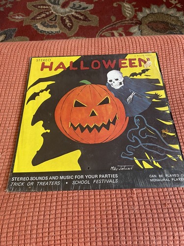 Vintage HALLOWEEN 33 RPM vinyl LP - Spooky Sounds & Music, D. Records ...