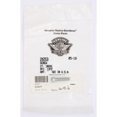 Harley-Davidson Screw Part Number - 2653 | eBay