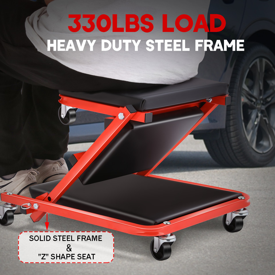 40"36" 2 in 1 Z-Creeper Seat Automotive Mechanic Rolling Creeper for ...