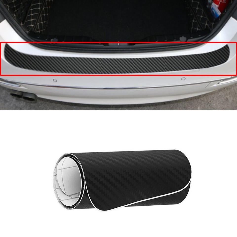 Carbon Fiber Car Rear Bumper Protector Corner Trim Sticker Auto Car ...