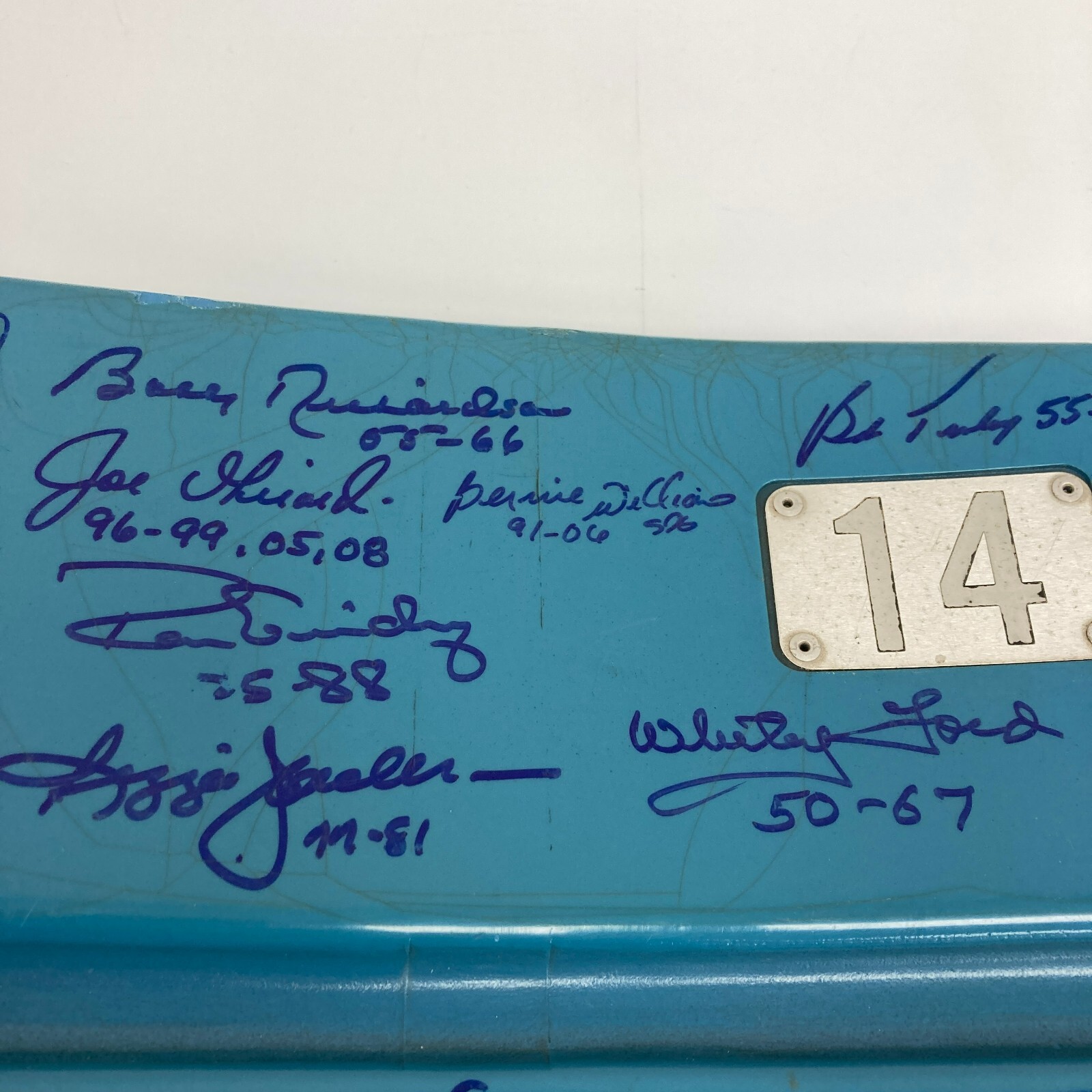 Derek Jeter Yankees Greats Signed Yankee Stadium Original Seat Back ...