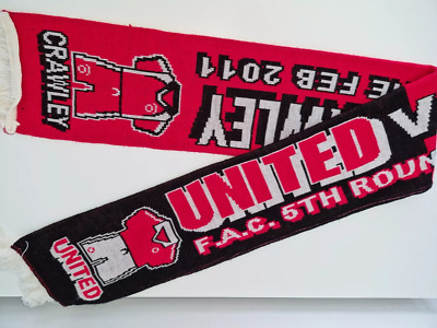 Manchester United V Crawley Town 2011 Match Day Scarf | eBay