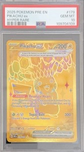 Pikachu ex 2025 Scarlet & Violet: Prismatic Evolutions #179/131 Hyper ...