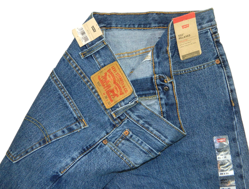 Men's Levi's Jeans NEW 550 Relaxed Fit Tapered Leg Tag & measured size ...
