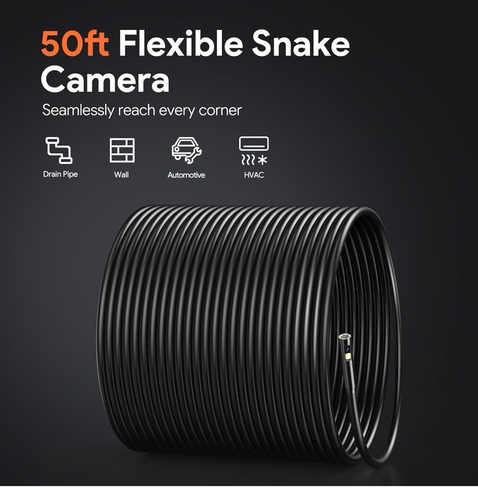 DEPSTECH DS520 Triple Lens Endoscope Borescope Inspection Industrial ...