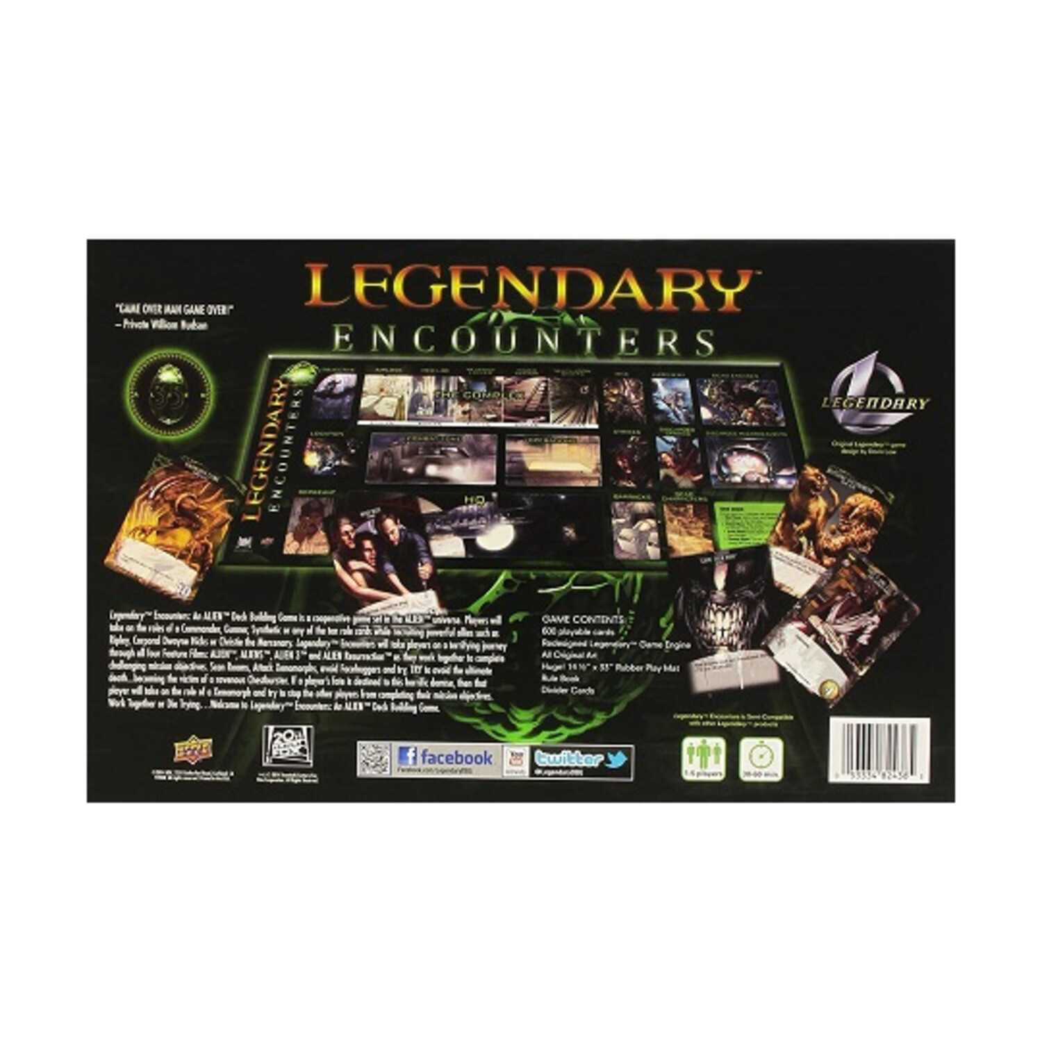 Upper Deck Legendary Encou legendary Encounters - An Alien deck Buildi ...