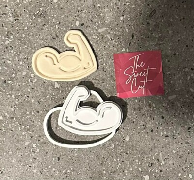 Muscle Arm cookie cutter and stamp | eBay