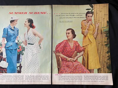 1950’s Fashion Magazine Print Ad Old Hollywood Glamour Advertising Lord ...