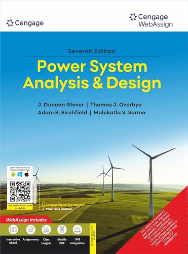 4-7DAYS DELIVERY - Power System Analysis and Design by Overbye, 7TH INT ...