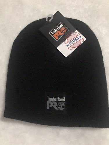 Timberland Pro Unisex Cuffed Beanie, Black Hat Winter Cap | eBay