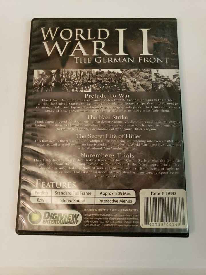 World War II (DVD, 2006) the German Front. | eBay