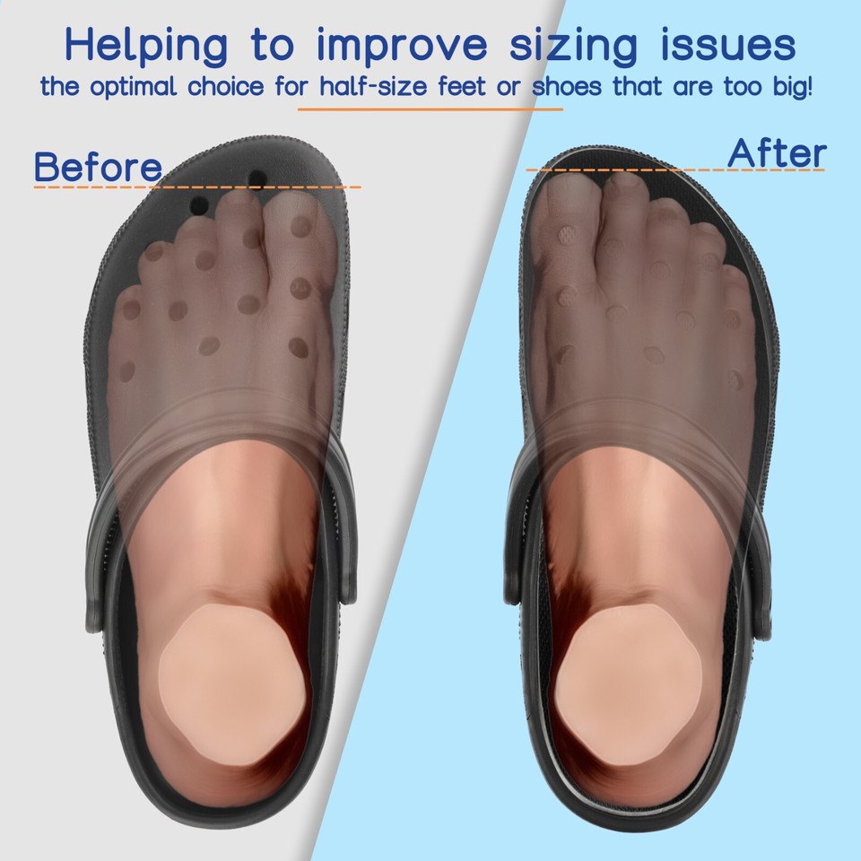 For Crocs Shoes Clogs Replacement Insoles Inserts Wide Garden Shoes ...
