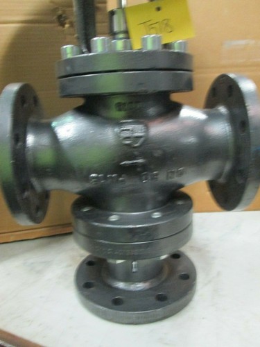 Burocco 3-Way Valve W/ Pneumatic Actuator 3" 150# Flange Mod: S803M ...