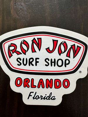RON JON Surf Shop Sticker Decal – Orlando – Florida - New | eBay