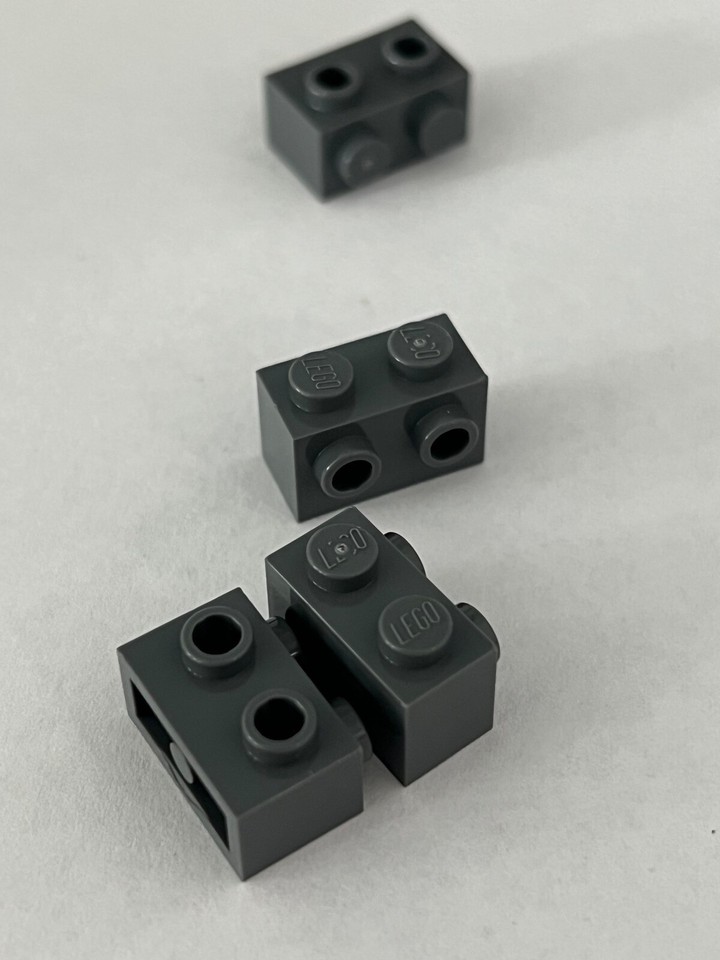 LEGO Parts 11211 (4pcs) Brick, Modified 1x2 w Studs on 1 Side Choose ...