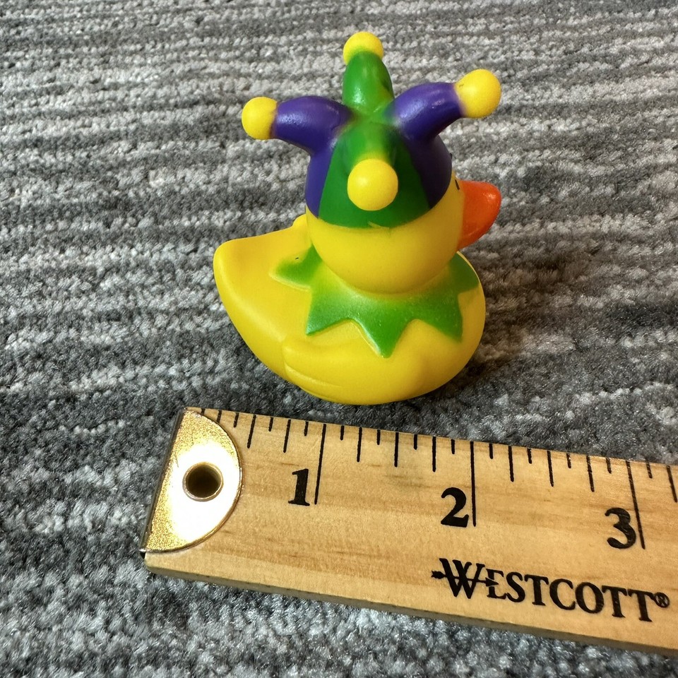 Rubber Duck Joker Jester Decor Car Home Office Cute Mardi Gras Cute ...