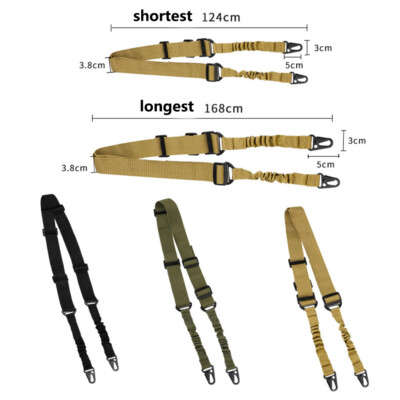 Two Point Nylon Tactical Gun Rope Sling Gun Strap Crossbody Adjustable ...