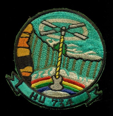 US Navy Helicopter Utility Squadron HU 734 Vietnam Patch L-1 | eBay