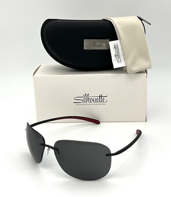 SILHOUETTE BAYSIDE 8729/9140 Black Racing / Gray polarized 65mm ...