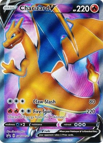 Charizard V - SWSH050 - Pokemon Sword & Shield Promo SEALED Ultra Rare ...