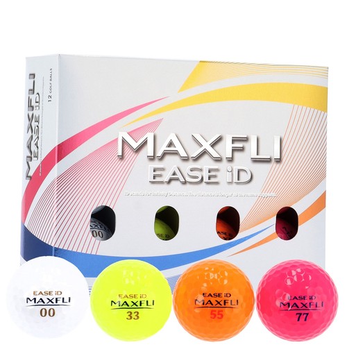 DUNLOP MAXFLI EASE ID2 1Dozen (12 balls) [Multicolor] Golf Ball Super Soft | eBay