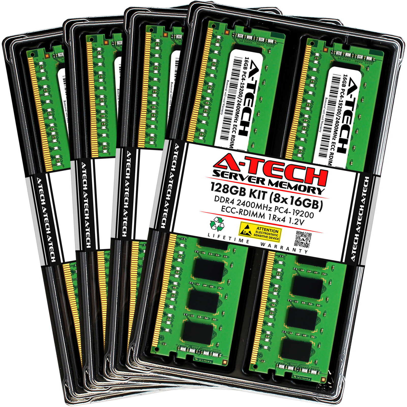 128GB 8x 16GB PC4-2400 RDIMM Supermicro X10DRC-T4+ X10DRL-C X11DPFR-S ...