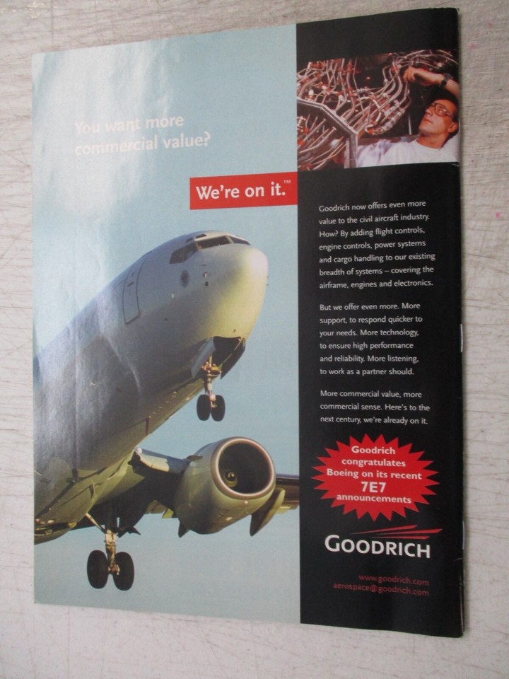 AVIATION WEEK & SPACE TECHNOLOGY MAGAZINE DECEMBER 22, 2003 BOEING 7E7 ...