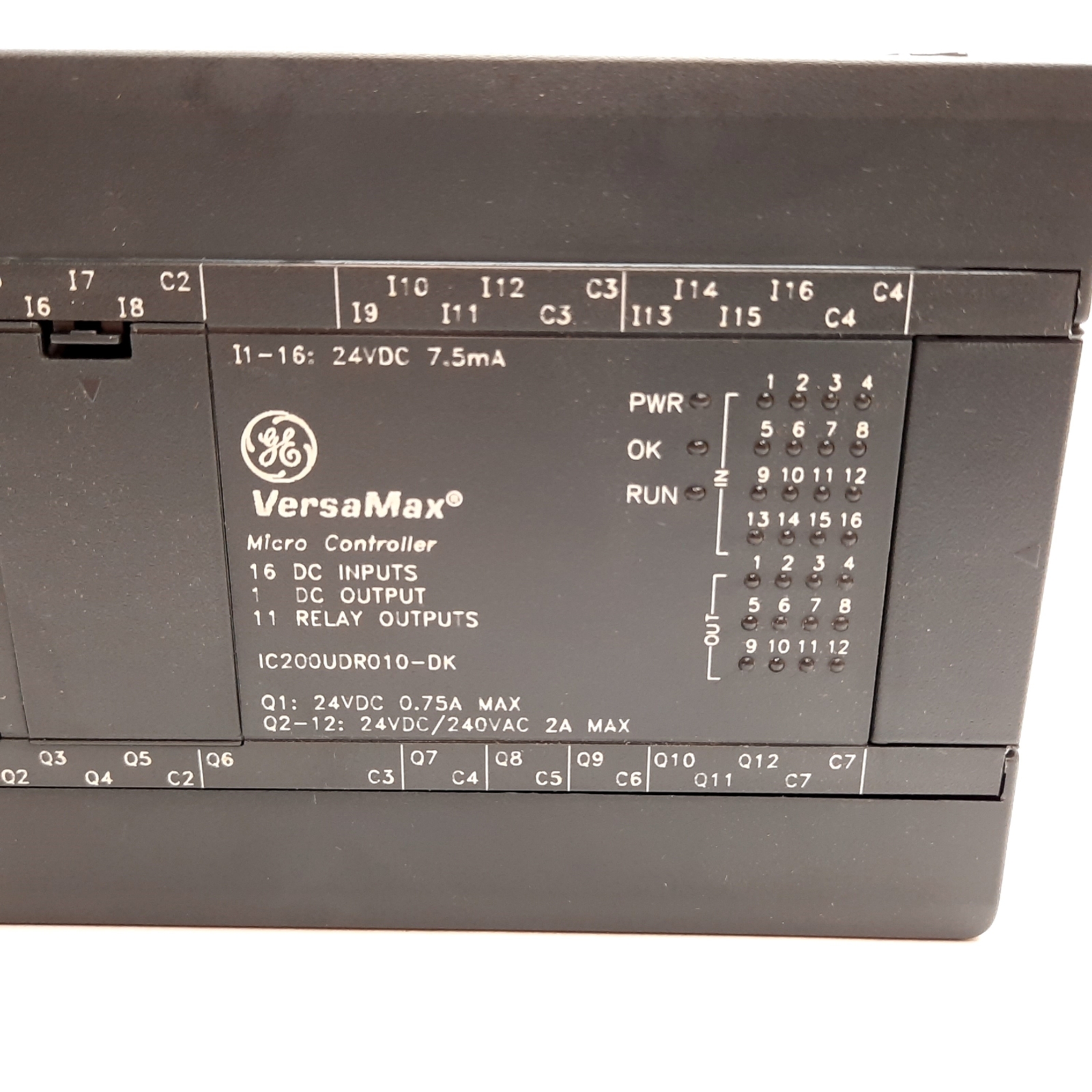 GE Fanuc IC200UDR010-DK VersaMax Micro Controller, 16x Inputs, 12x ...