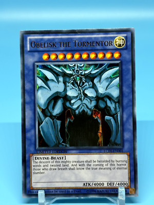 1996 YU-GI-OH! GBI-002 Obelisk the Tormentor Ultra Rare with Blue Back ...