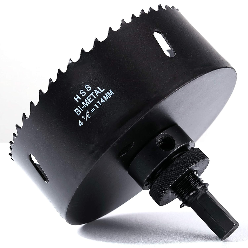 6-1/4 Inch Hole Saw for Recessed Lighting, 159Mm HSS Bi-Metal Hole ...