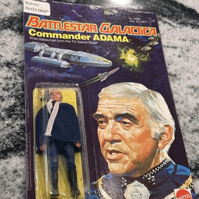 Mattel 1978 vintage Battlestar Galactica COMMANDER ADAMA MOC UnPunched ...