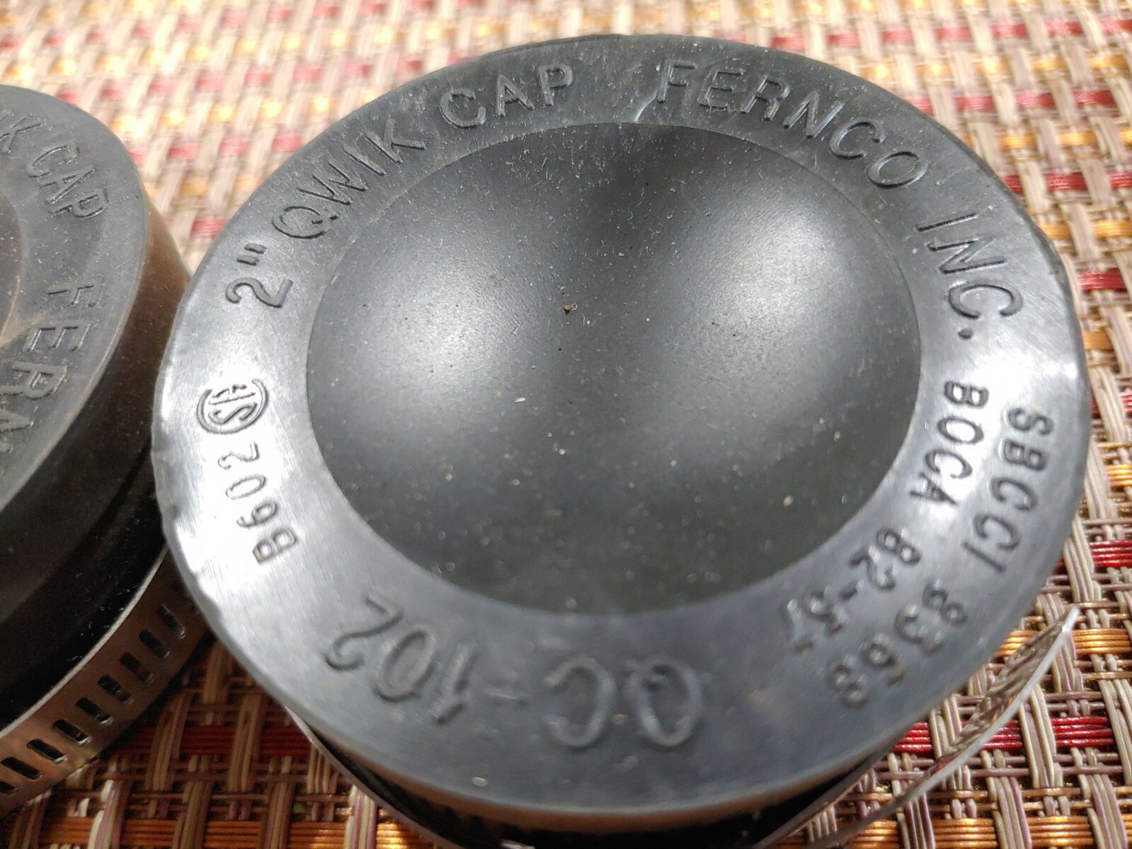 Fernco Qwik Cap Rubber Pipe Cap 2" QC-102 for sale online | eBay