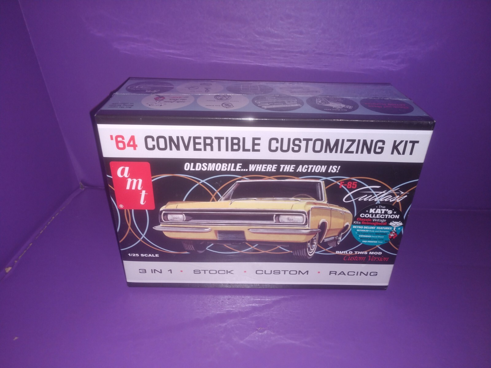 '64 Olds Cutlass F-85 Convertible 3 in 1 Customizing AMT 1:25 Sealed ...