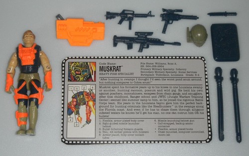1993 Vintage G.I. GI Joe Lot 3.75 ARAH DEF Muskrat v3 Battle Corps 100% ...