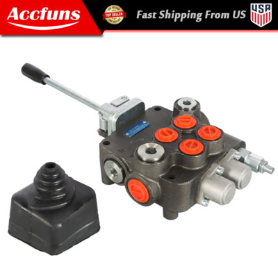 21GPM 2 Spool Hydraulic Directional Control Valve W/Joystick For ...