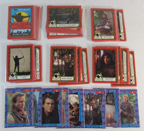 ROBIN HOOD PRINCE OF THIEVES 1991 Movie Cards 1 - 55 Plus 9 Purple ...