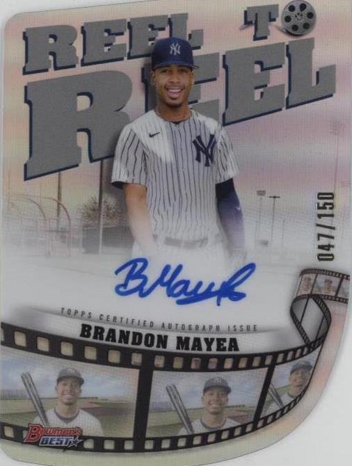 2023 Bowman's Best - Reel to Reel Die-Cuts Autographs Brandon Mayea # ...