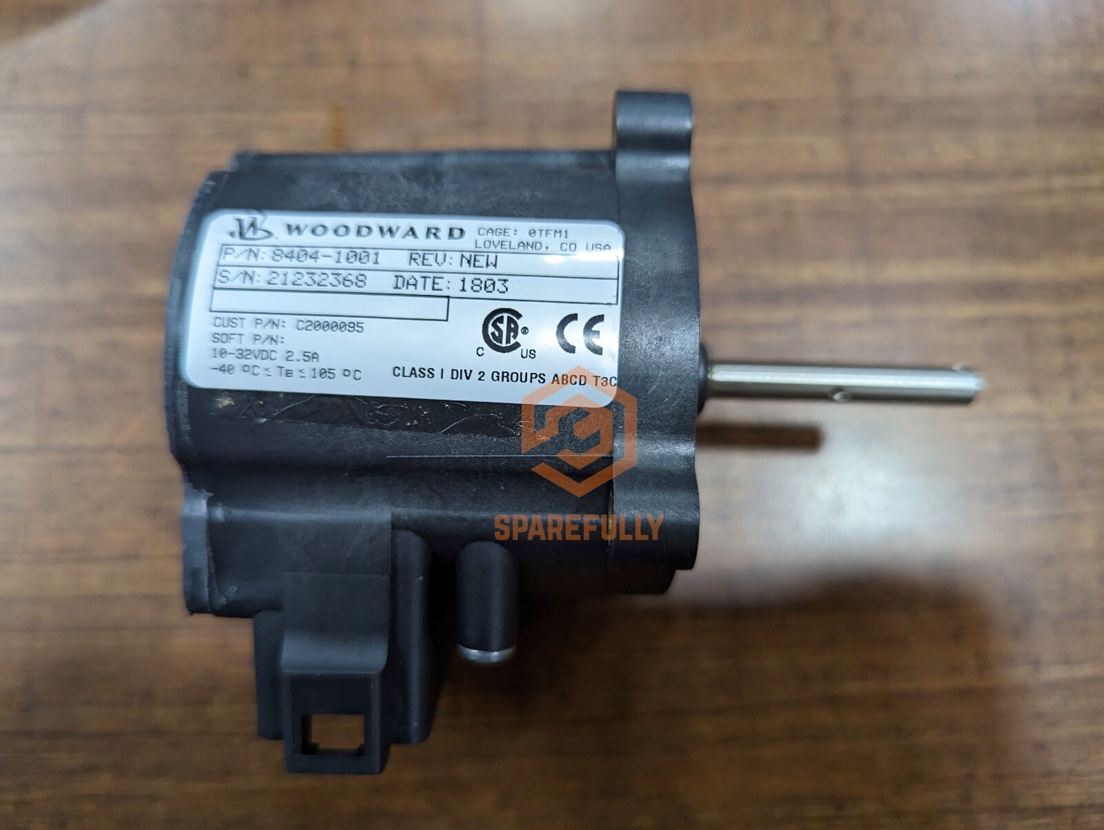 WoodWard 8404-1001 L-Series Actuator Speed Control Governor for sale ...
