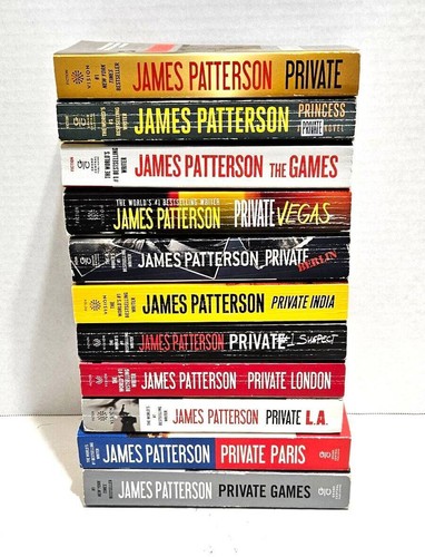 11 James Patterson Private Thrillers India Vegas Berlin L.A. London ...
