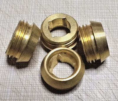 4 seat lot of brass faucet seats for "Price Pfister" 21/32" X 18. FREE ...