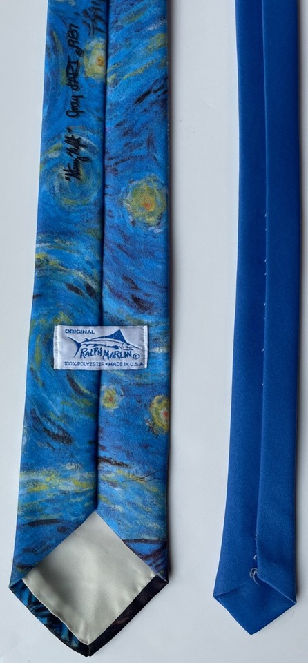 Ralph Marlin Van Gogh Starry Night Tie Vintage 1980s Necktie | eBay