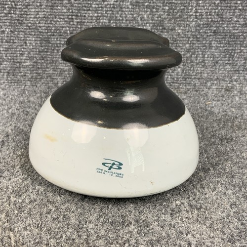 PPC Insulators 366 Power Line Pole Porcelain Insulator Black & Grey 5 3 ...