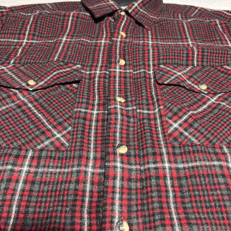 Vintage Sutter And Grant Mens Large Shirt Button Down Wool Blend ...