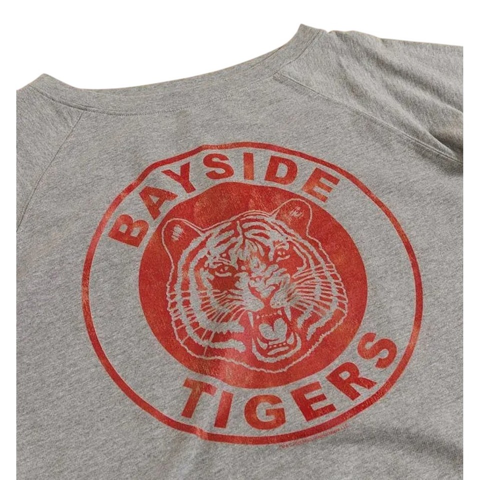 Saved By The Bell Womens/Ladies Bayside Tigers Logo Off Shou TT561 ...