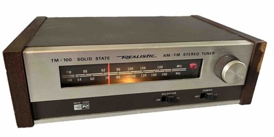 Vintage REALISTIC TM-100 Solid State AM/FM Stereo Tuner Japan Powers On ...