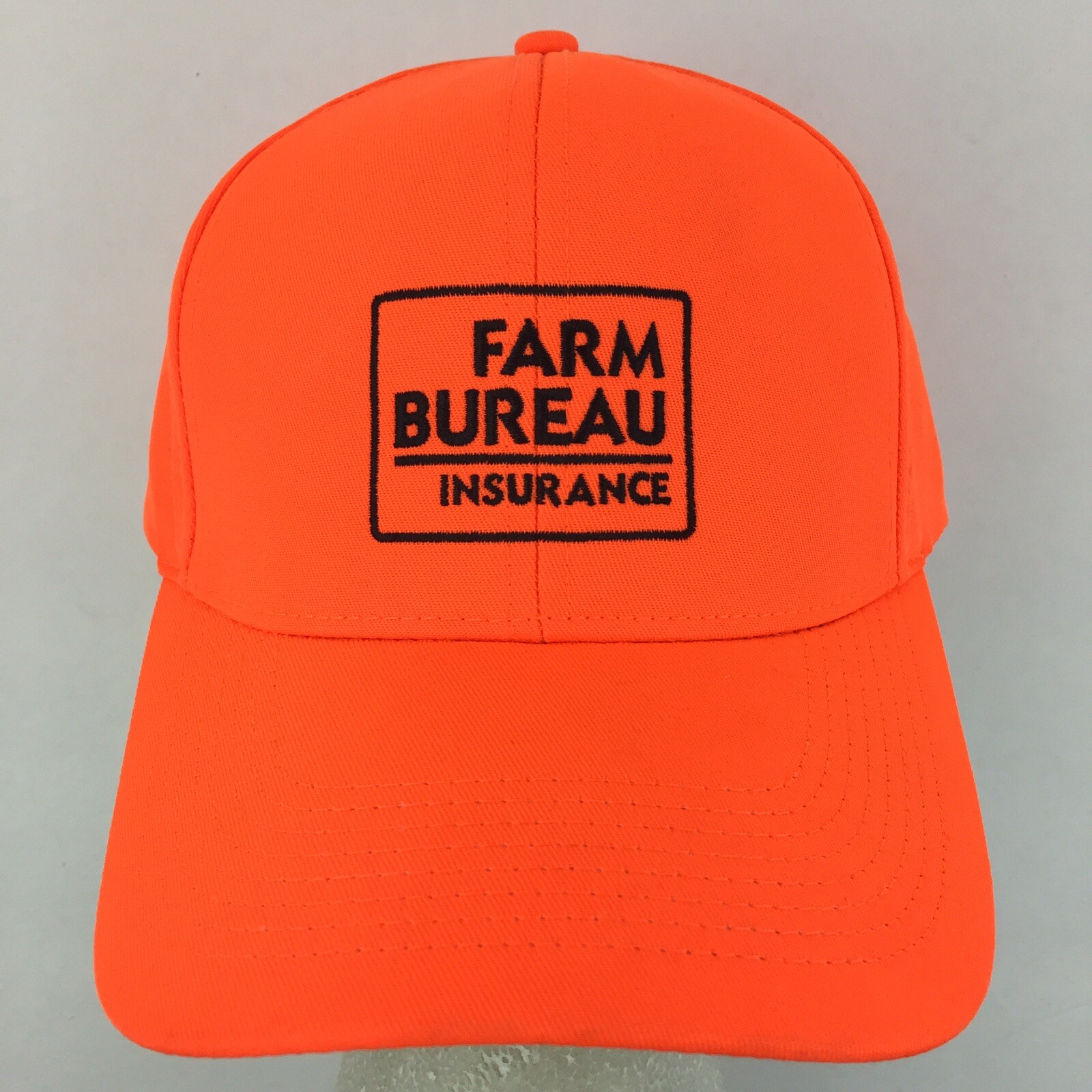 Farm Bureau Insurance Hat Hunting Blaze Orange Script Logo Farming ...