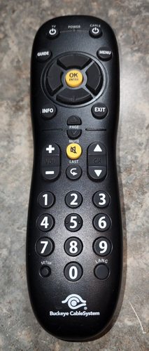 BUCKEYE CABLESYSTEM REMOTE CONTROL URC-2068BC2-R WITH BATTERIES TESTED ...