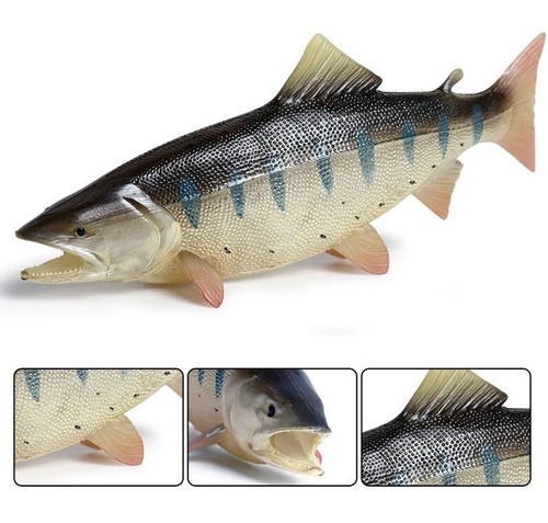 Salmon Fish Ocean Animal Toy PVC Action Figure Kids Toys Party Children ...