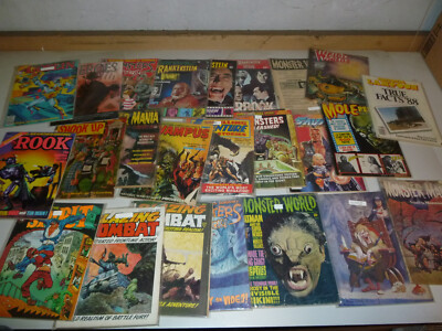 Lot of 24 Horror and Comic Magazines - 70s and 80s- Monster Mania ...